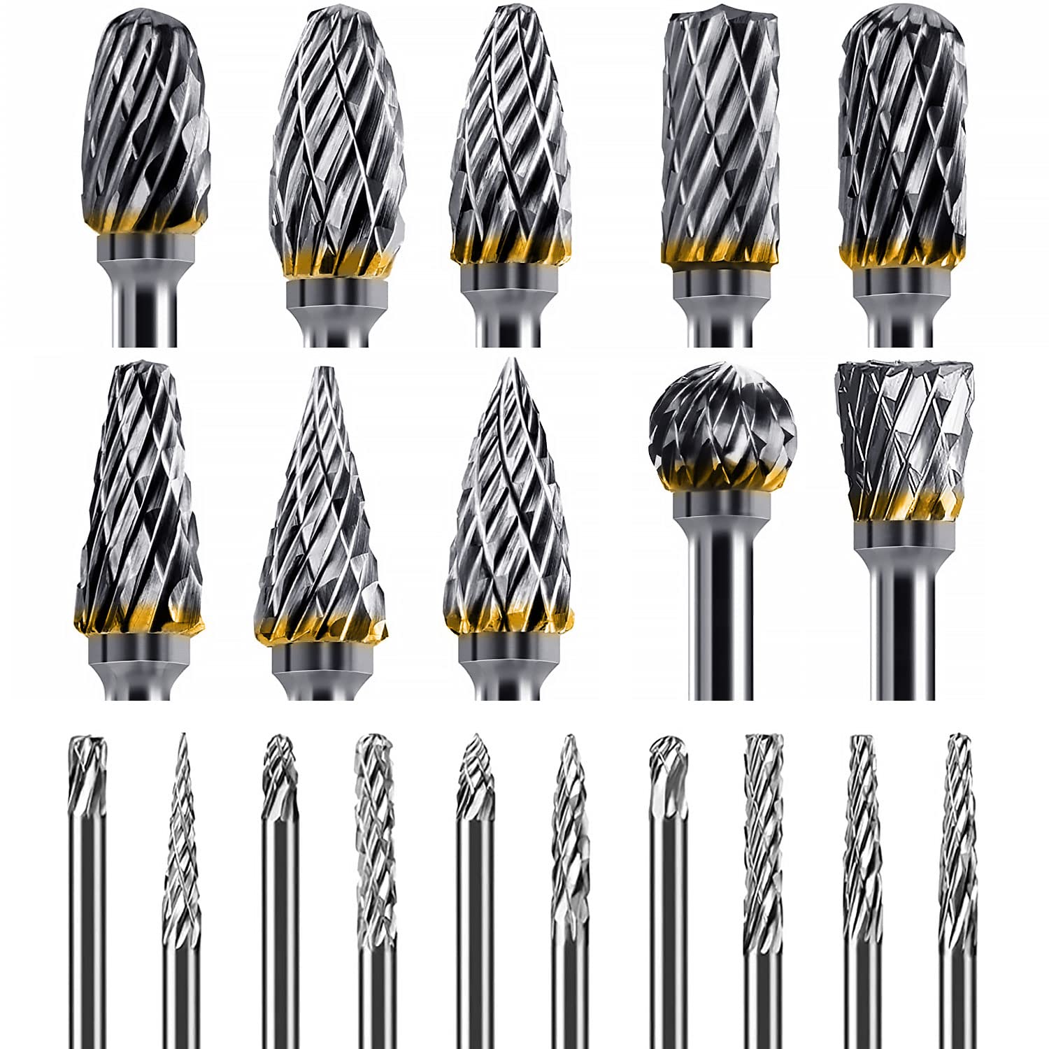 Set 20 freze pentru metal, prindere 3 mm, pentru metal, lemn si alte ...