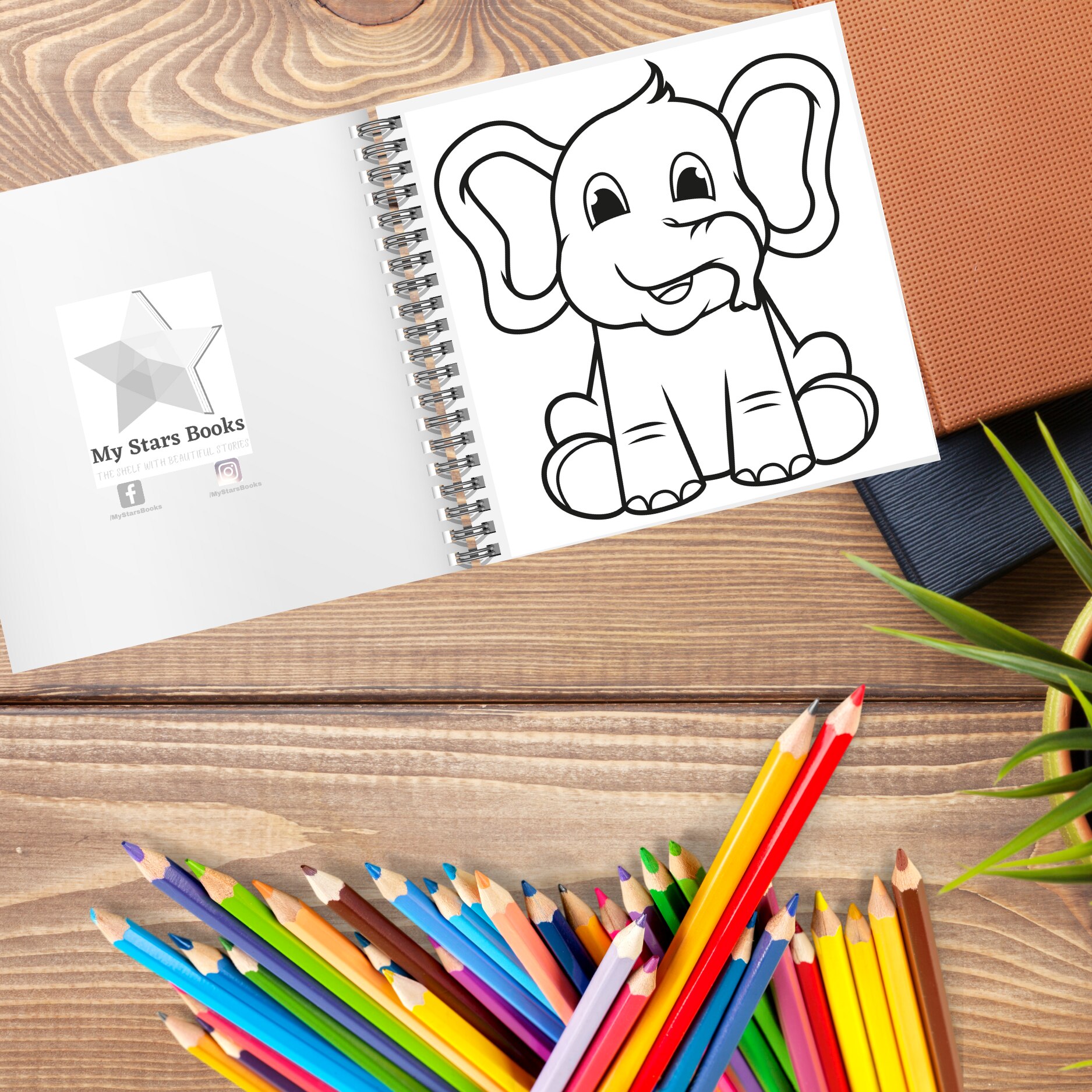 Carte de Colorat pentru Copii, Coloreaza Animalute si Set 12 Creioane ...