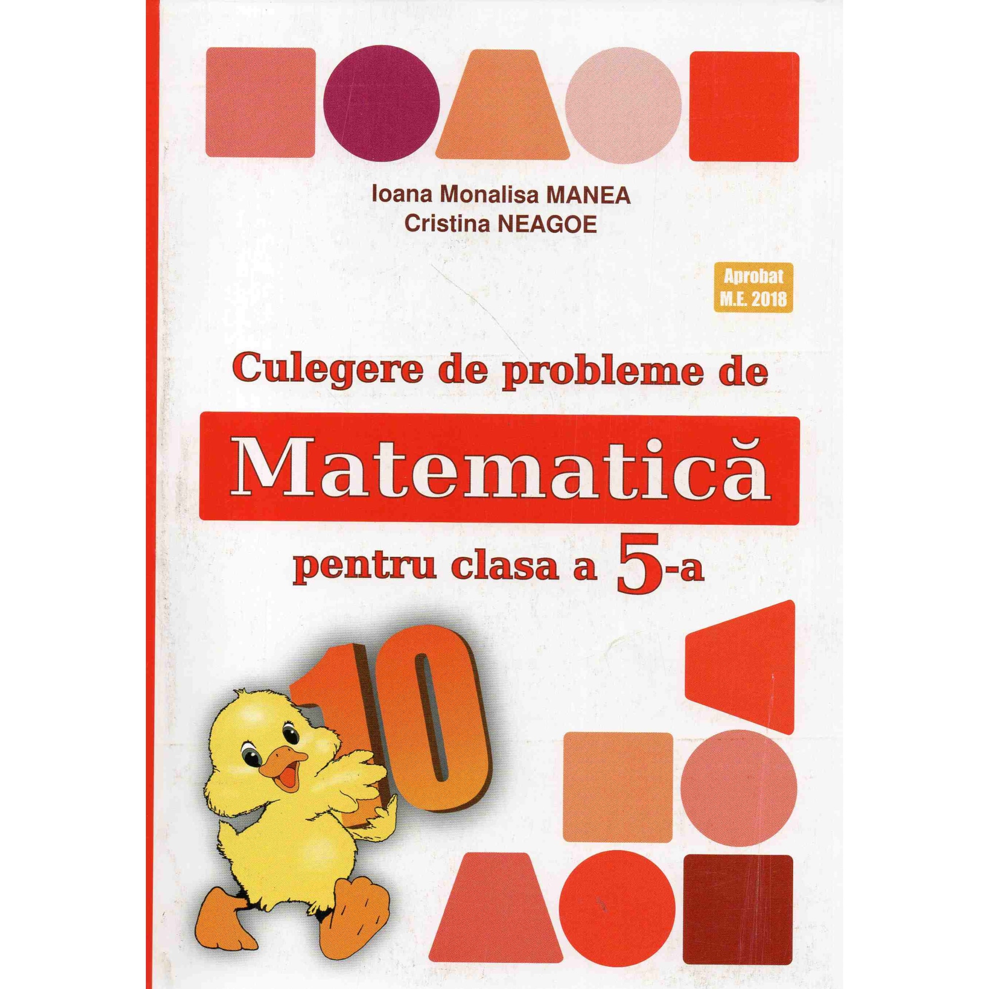 Culegere de probleme de matematica pentru clasa a V-a Editia 2023 ...