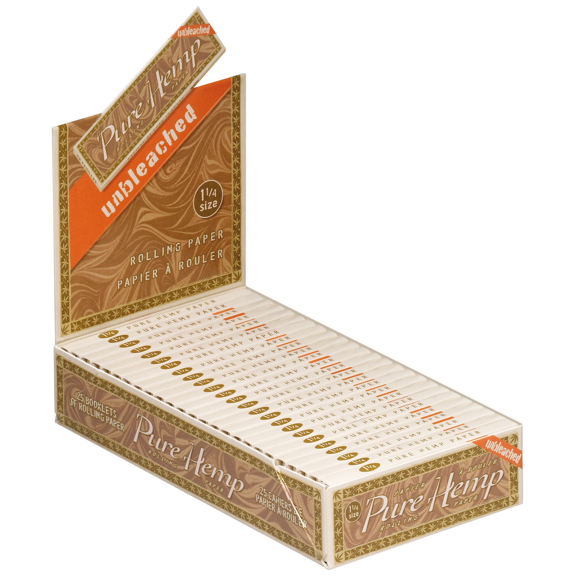 Set Foite Rulat Pure Hemp Medium Unbleached, 25 Bucati - eMAG.ro