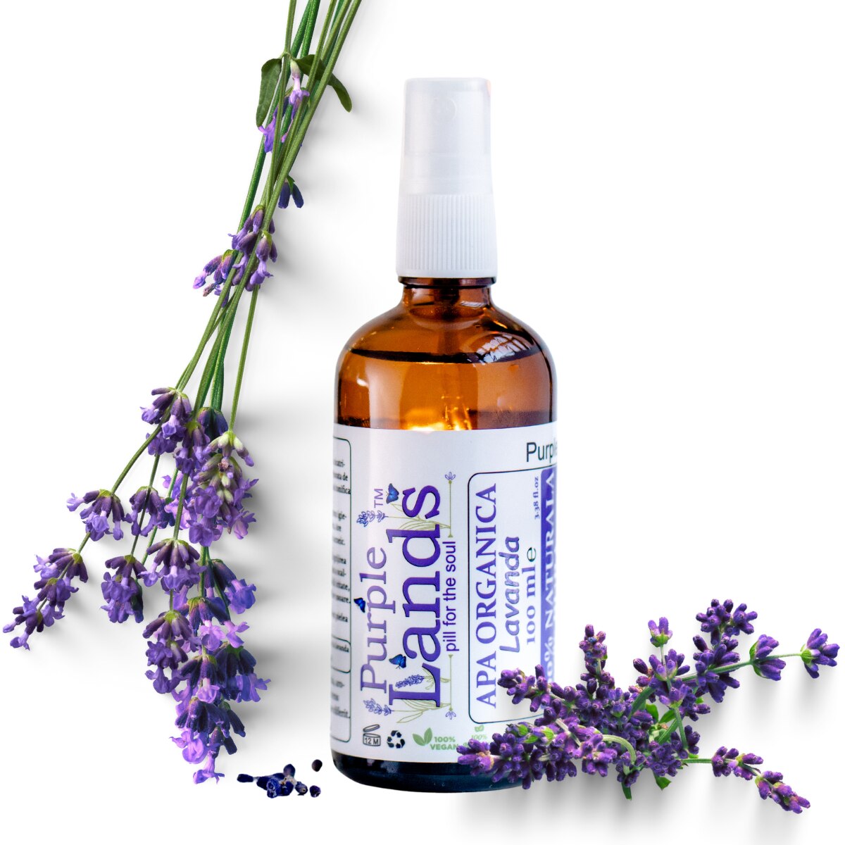 Apa Florala de Lavanda, Purple Lands, 100 ml - eMAG.ro