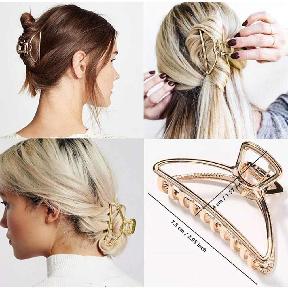 Set 4 clesti de par Sunmostar, Metal, Multicolor - eMAG.ro