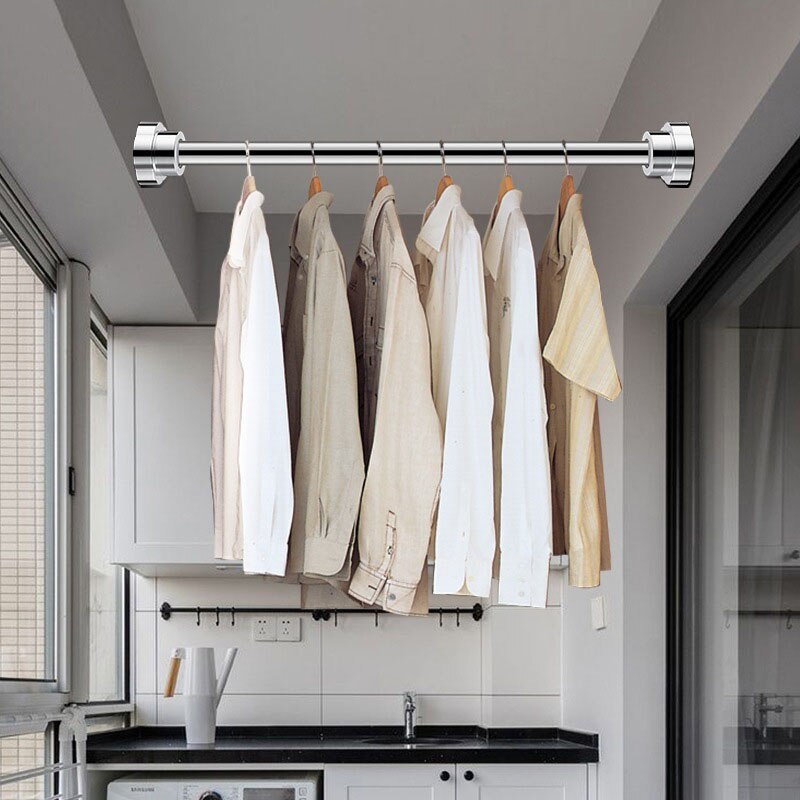 Tija pentru perdea de dus, Sunmostar, otel inoxidabil, argintiu - eMAG.ro