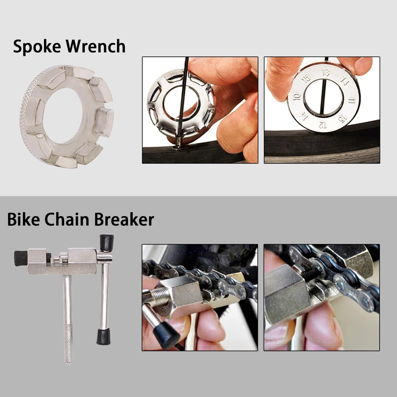 Set 6 scule bicicleta, Cafuneplus®, pentru montare/demontare pinioane ...