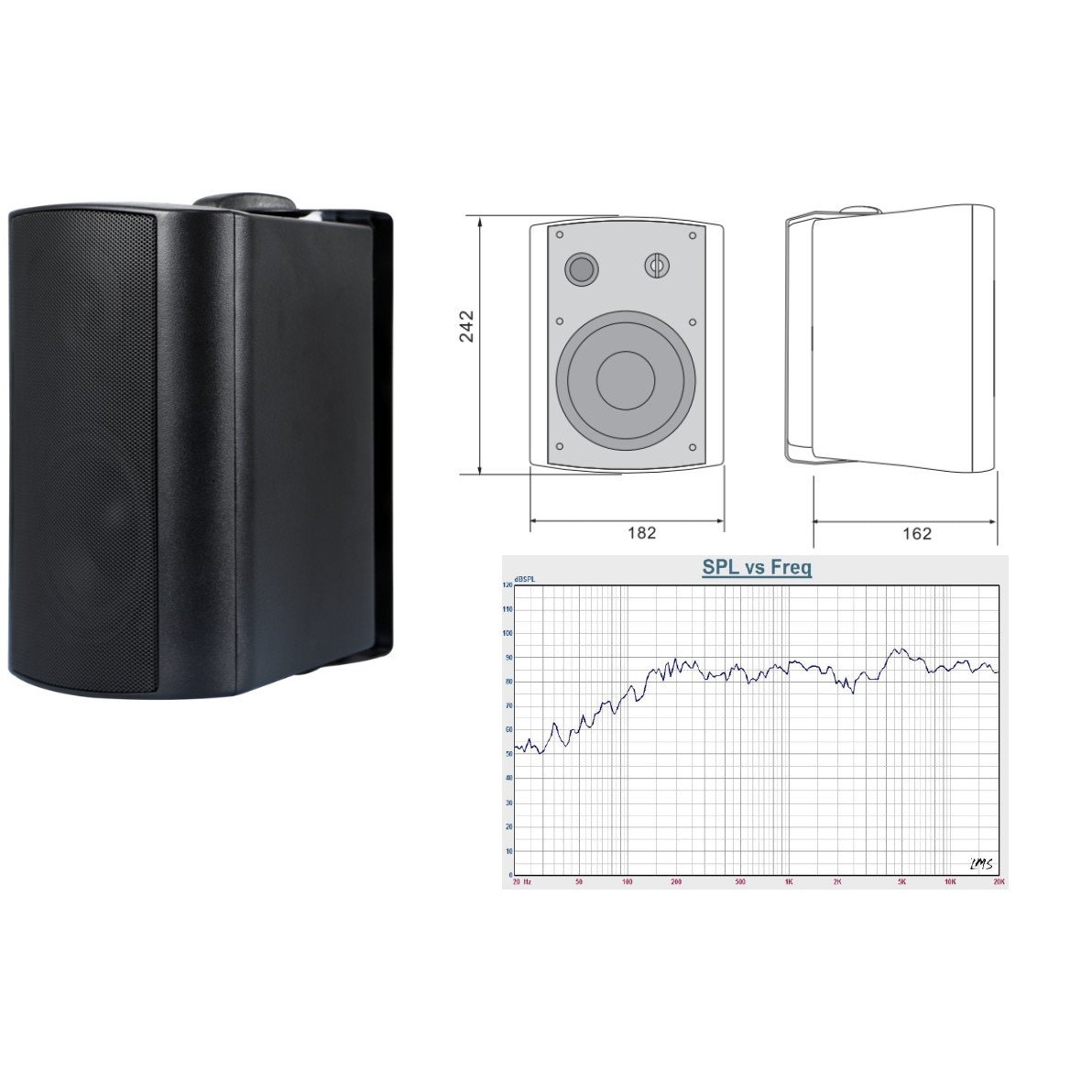 Boxa 100V si 8ohmi, putere maxima 30W, CKS BPA-530N - eMAG.ro