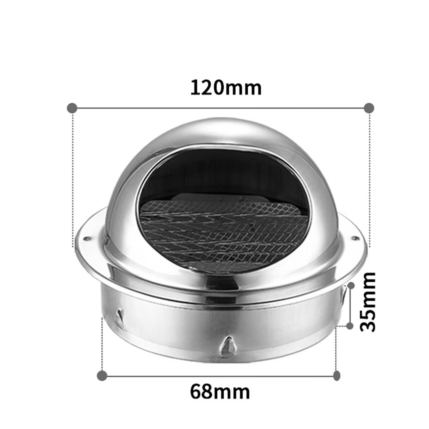 Grila de evacuare, Sunmostar, Inox, Argintiu - eMAG.ro