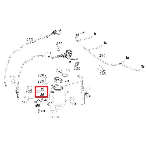 Ablakmosó folyadék szivattyú, Mercedes-Benz, CLA/A osztály/S osztályhoz ...