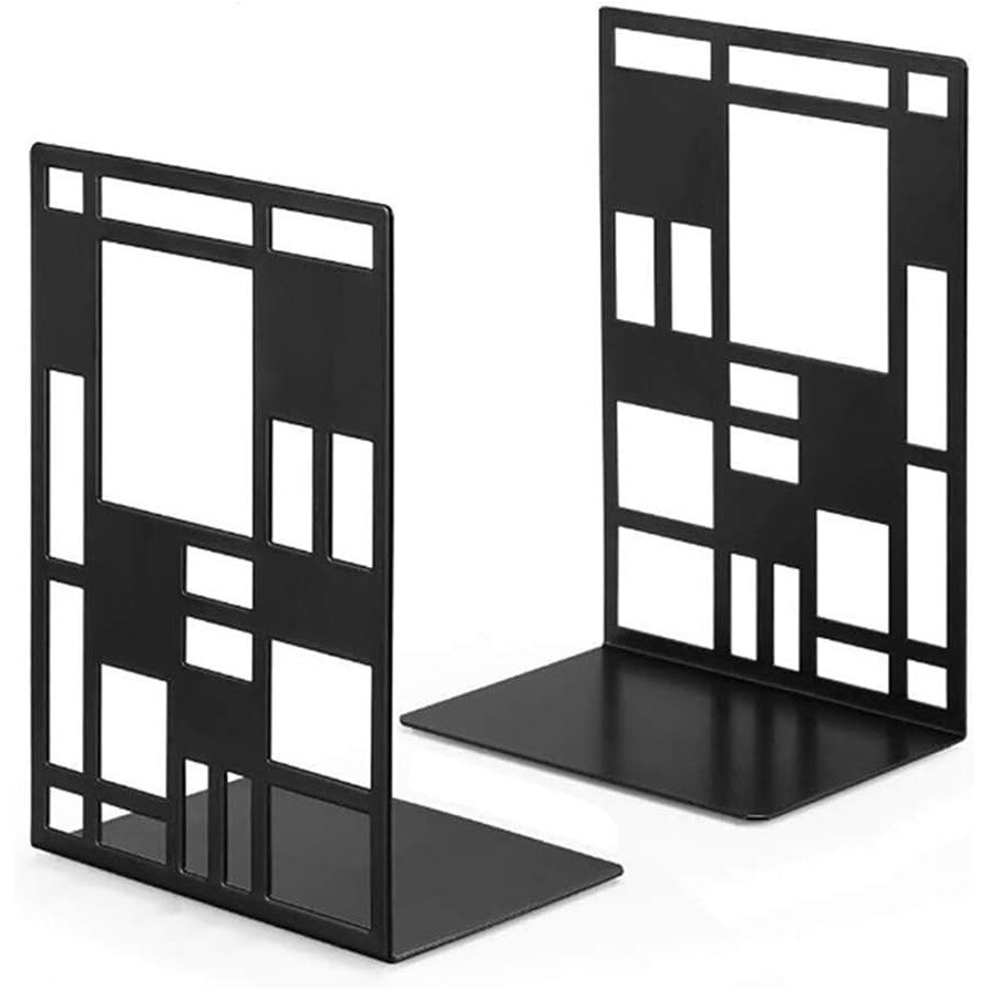 Set Suport pentru carti, Sunmostar, Fier, 165 x 120 x 100mm, Negru ...