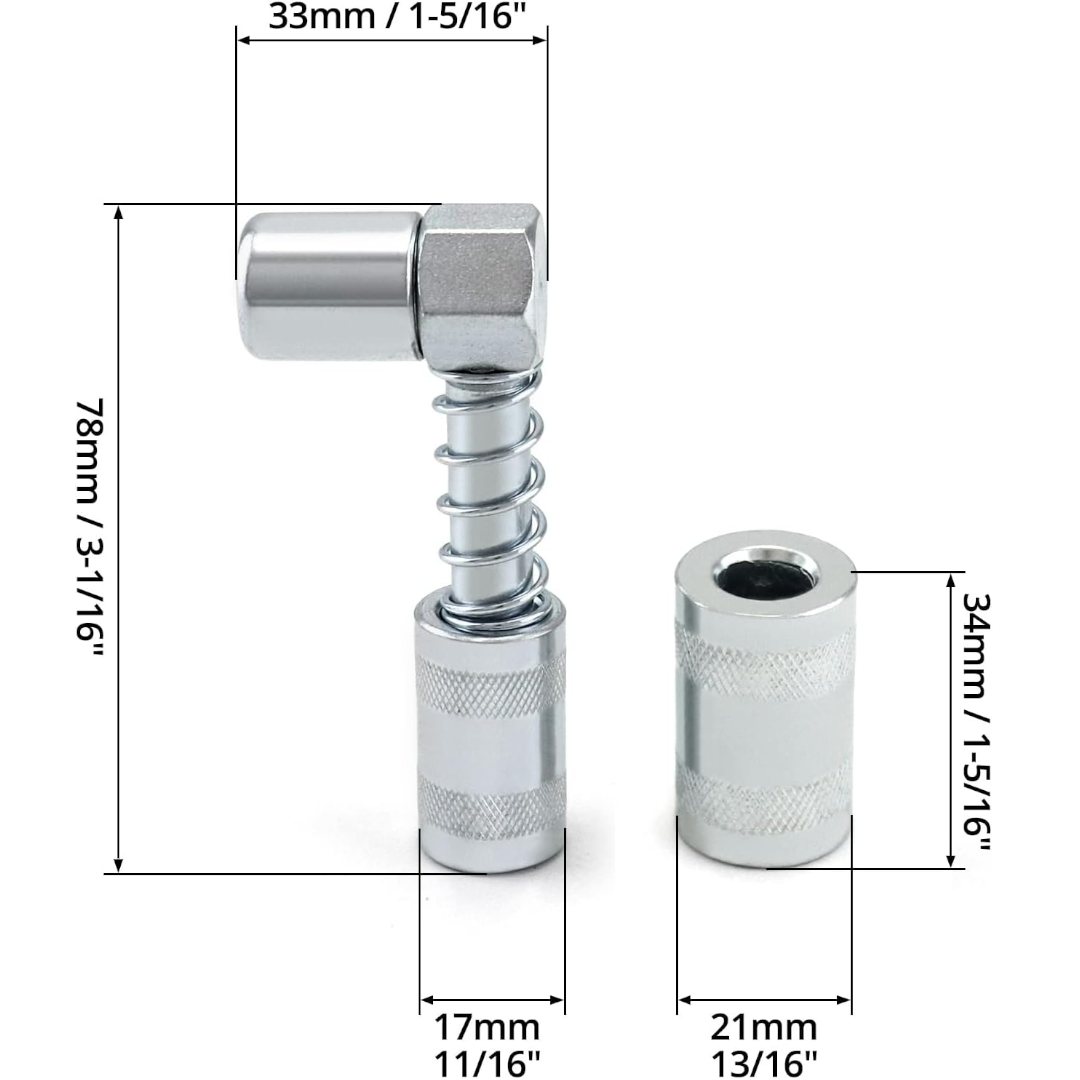 Adaptor pentru gresare cu cot 90°, pentru pistol de gresat ...