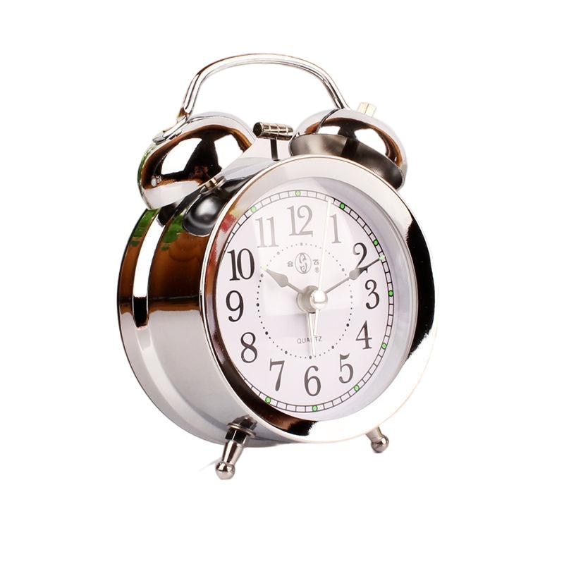Ceas desteptator, Sunmostar, Metal, Argintiu - eMAG.ro