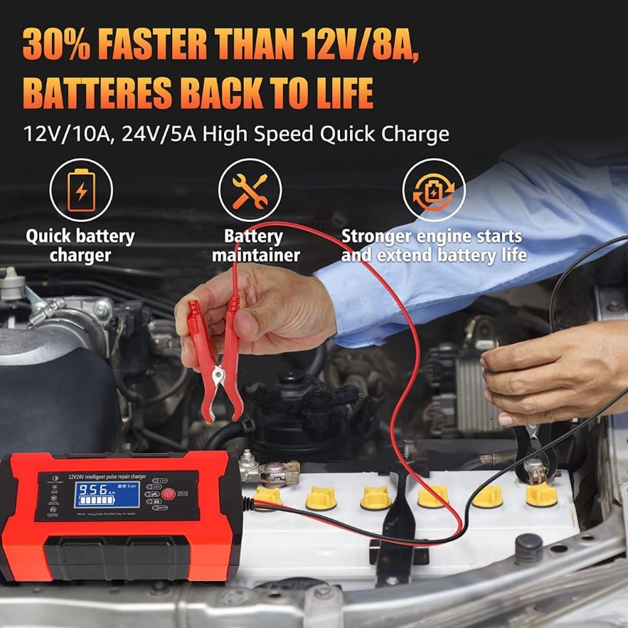 Incarcator inteligent de baterie 12V-24V - eMAG.ro