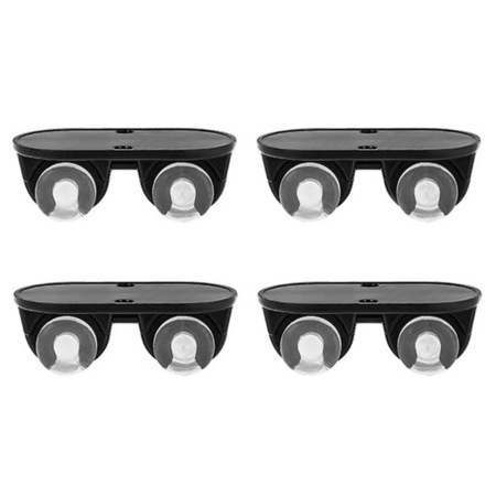 Set 4 roti mobilier, Sunmostar, ABS, Negru - eMAG.ro