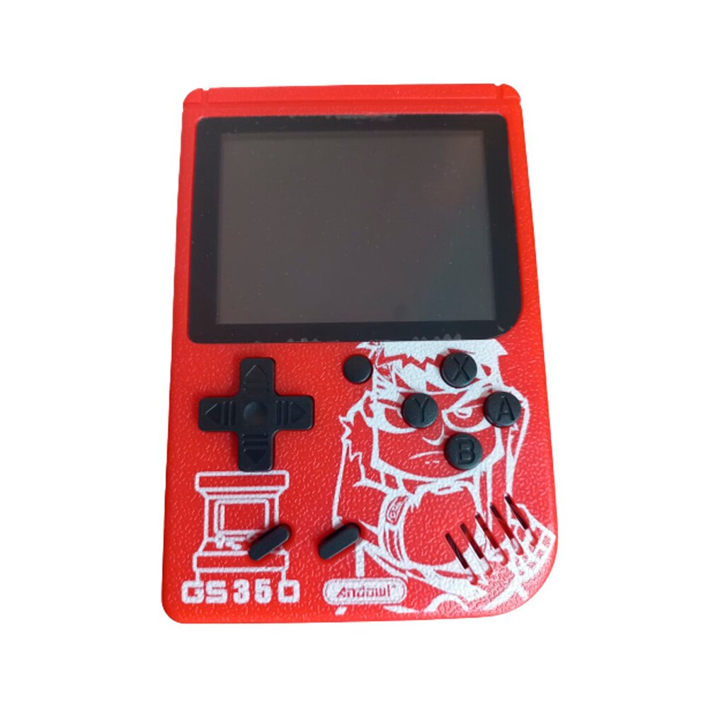 Consola jocuri retro, ecran LCD, 500 jocuri, GS350, rosu - eMAG.ro