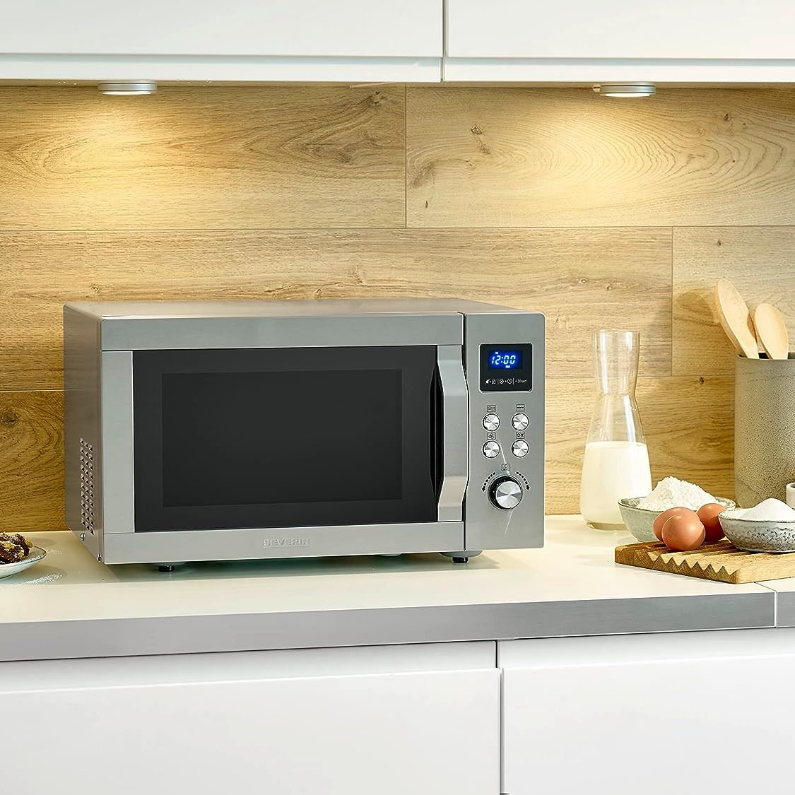 Cuptor cu microunde 3in1 Severin, S7774, capacitate 25 litri, grill ...