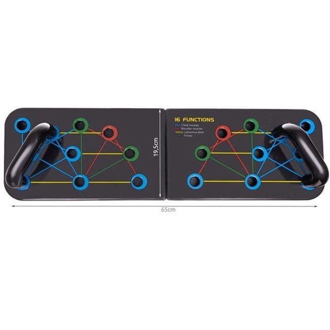 Placa fitness pentru flotari 16 in1 CLASStitude, multifunctionala ...