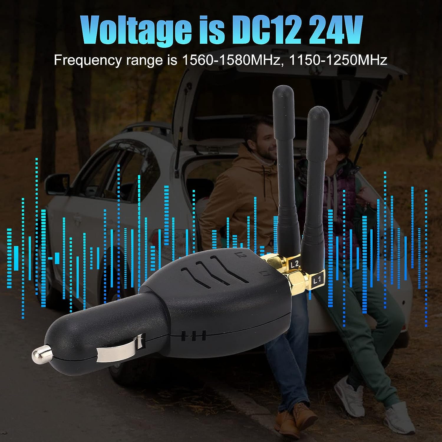 Bruiaj portabil GPS, Cafuneplus®, cu 2 Antene, Negru - eMAG.ro