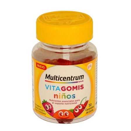 Supliment nutritiv Multicentrum Vitagomis pentru copii, multi-vitamine, pentru copii de la 4 ani ...