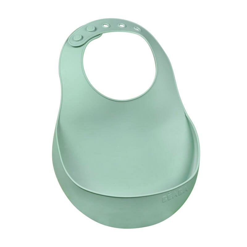 Baveta silicon Beaba Sage Green - eMAG.ro