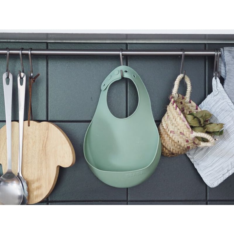 Baveta silicon Beaba Sage Green - eMAG.ro