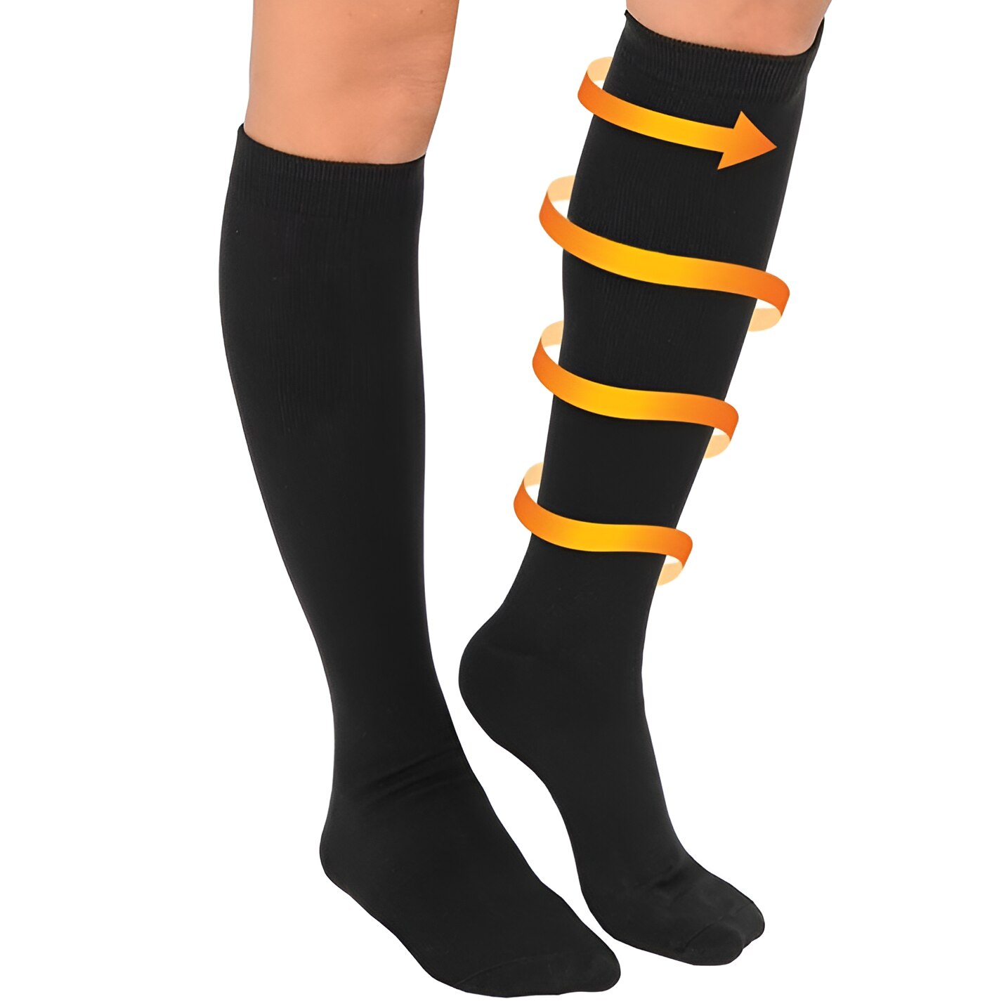 Ciorapi medicinali compresivi, unisex, pana la genunchi, compresie 15 ...