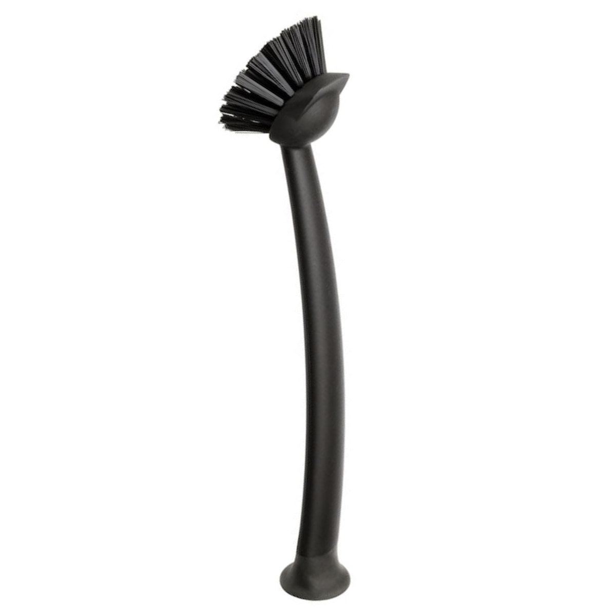 Perie de vase cu sistem de fixare si racleta, Negru, 29 x 7 cm - eMAG.ro