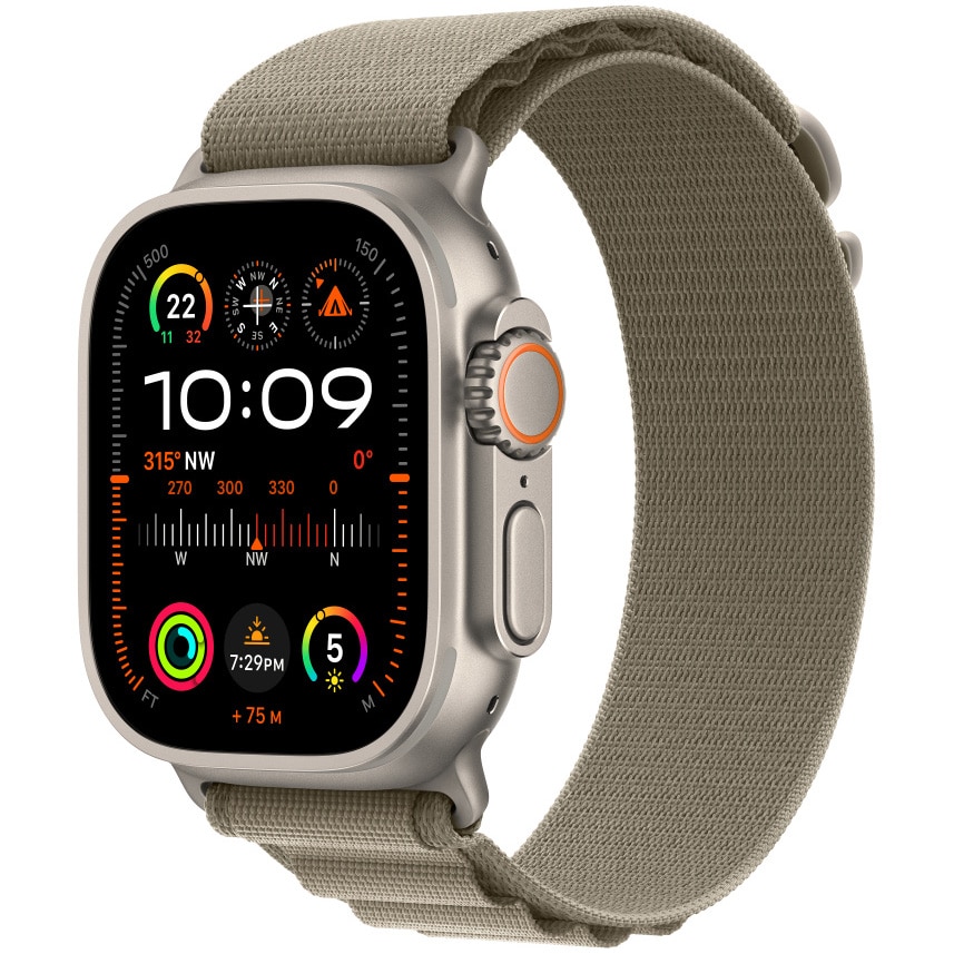 Каишка за Apple Watch 49mm, Loop, Olive Alpine, Large - eMAG.bg
