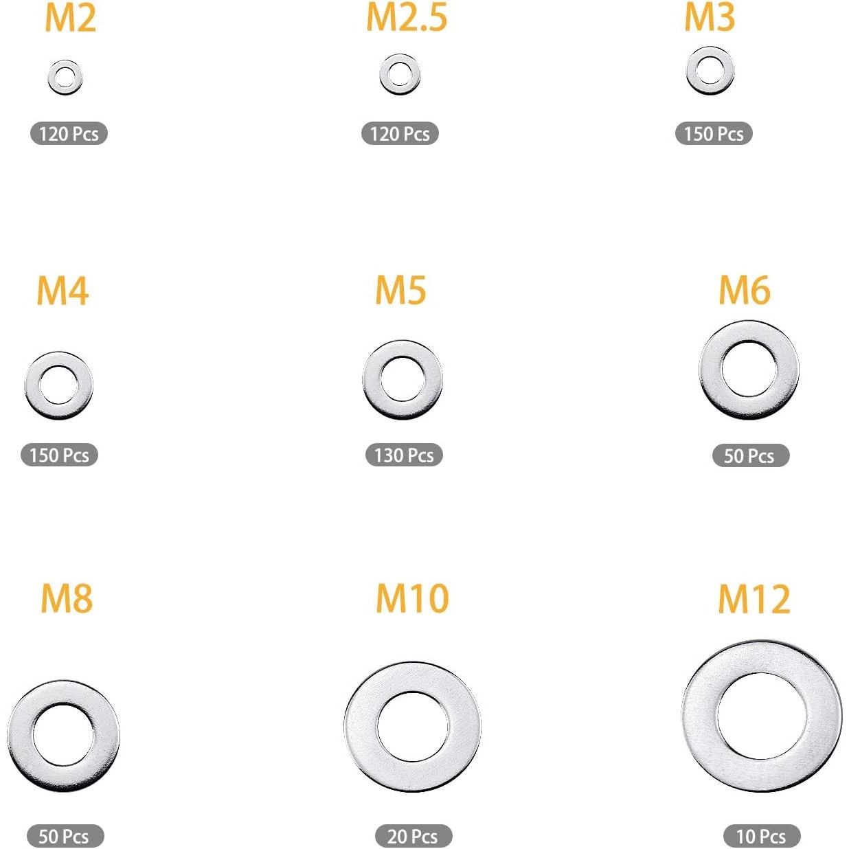 Set 800 saibe, KkvoGmle, Otel inoxidabil, Argintiu - eMAG.ro