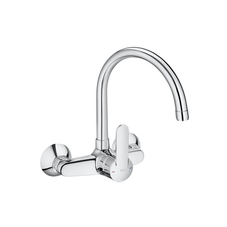 Baterie, Roca, Pentru chiuveta bucatarie, Cu pipa rotativa, Finisaj ...