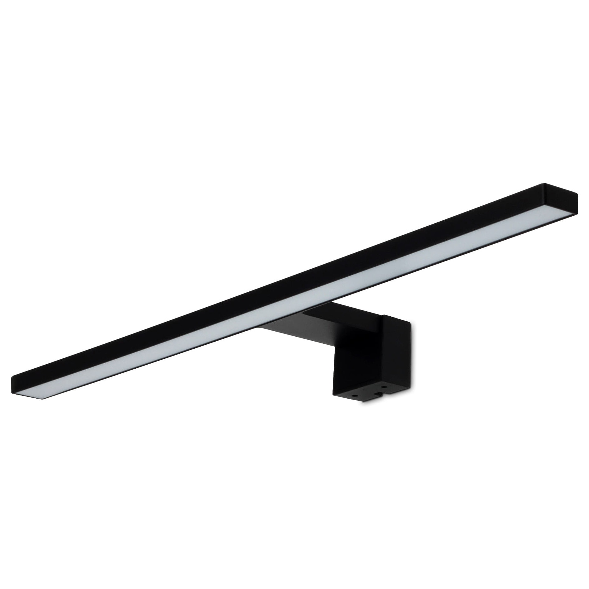 Lampa LED Moderna 10W IP44 Neagra 800lm 4000K pentru Baie cu Diode ...