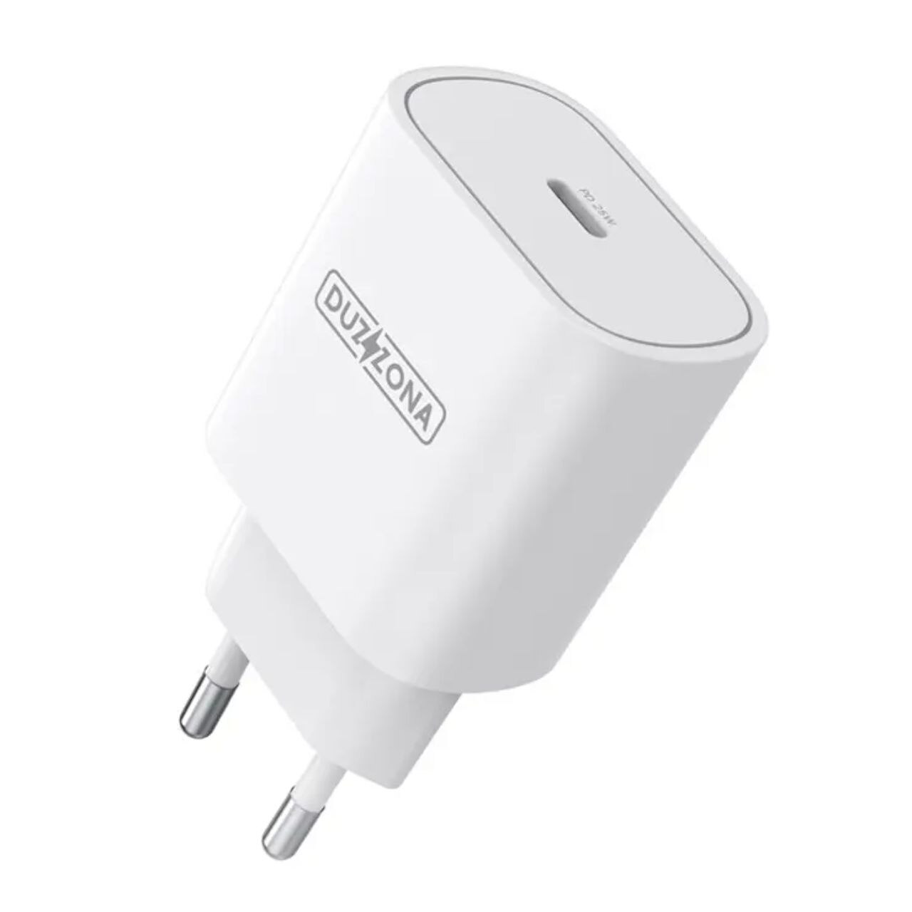 Incarcator Retea Duzzona Fast Charging PD Type-C, 25W Alb - eMAG.ro
