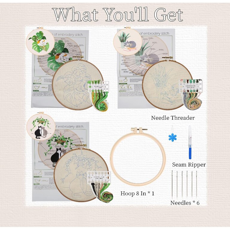 Kit de broderie, Pentru incepatori, Multicolor - eMAG.ro