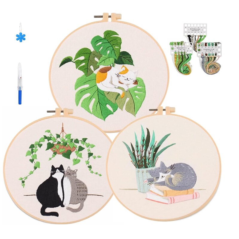 Kit de broderie, Pentru incepatori, Multicolor - eMAG.ro