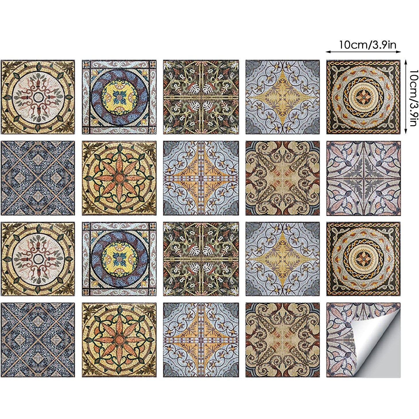 Set 20 sabloane decorative, Sunmostar, PVC, pentru bucatarie - eMAG.ro