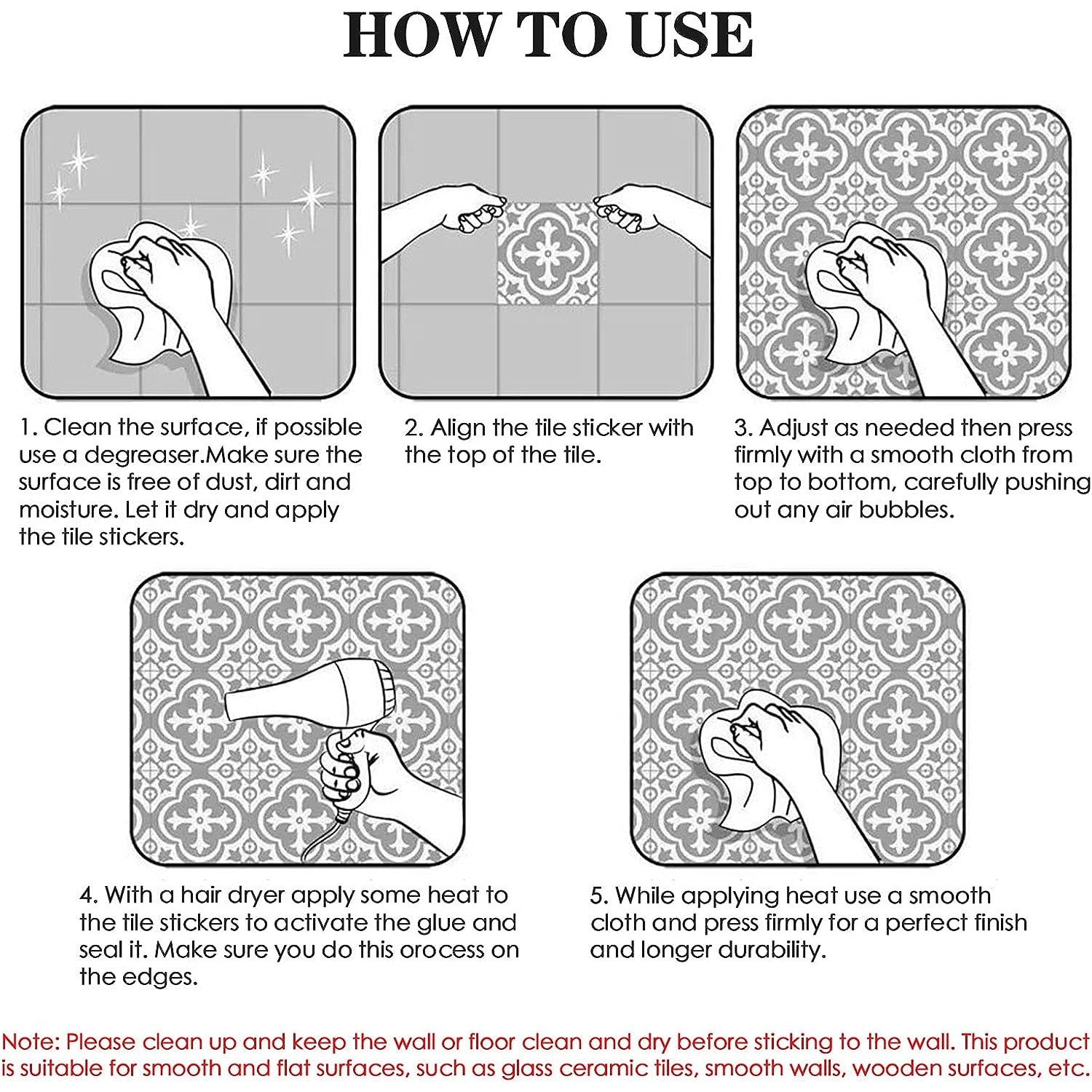 Set 20 sabloane decorative, Sunmostar, PVC, pentru bucatarie - eMAG.ro