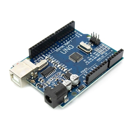 Универсален микроконтролен модул, Arduino, Uno R3 със система CH340, съвместим с Arduino® Uno ...