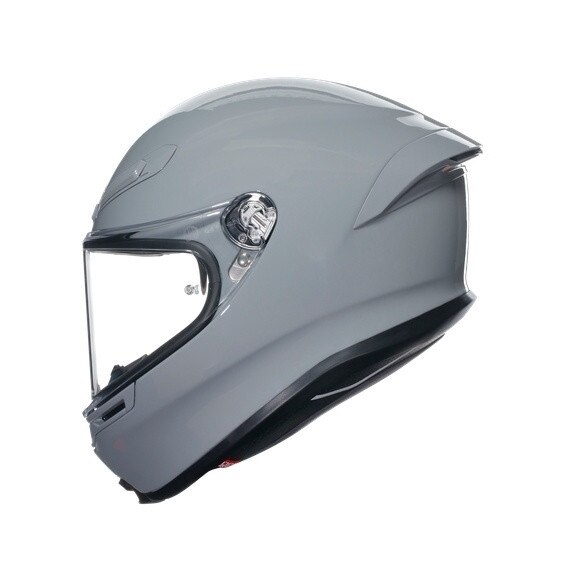 Motoros sisak, AGV, K6 S, szénszálas/aramid, szürke, L - eMAG.hu