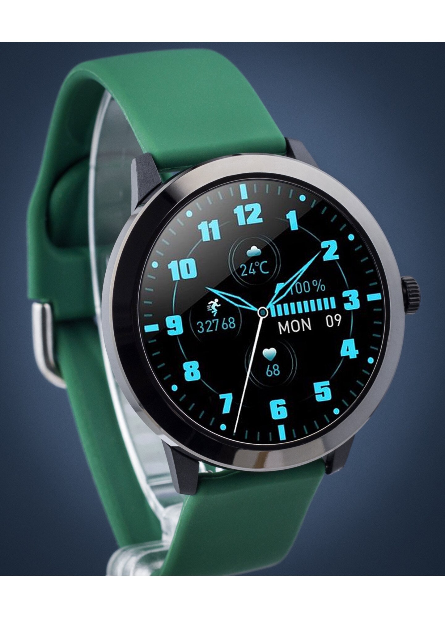 Smartwatch, Pacific, Rezistent la apa, Silicon, Kaki - eMAG.ro