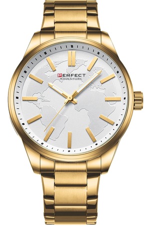 Ceas barbatesc, Perfect, Alama/ Metal, Auriu - eMAG.ro
