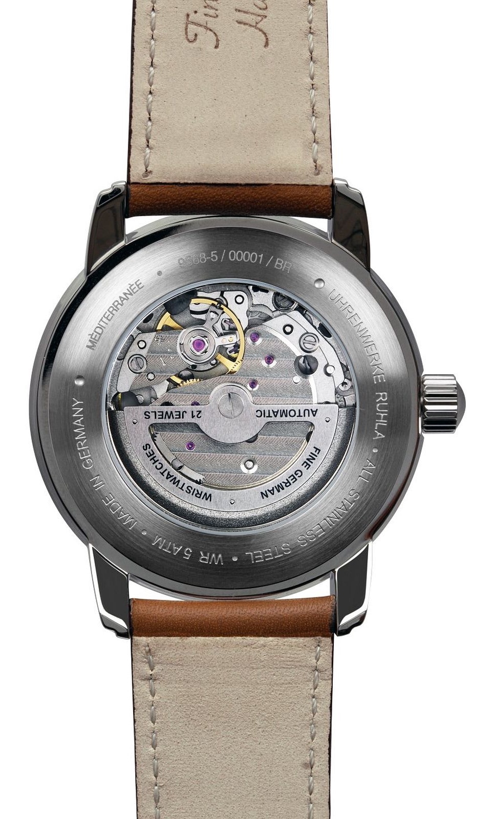 Ceas barbati, Zeppelin, Inox/Piele naturala, Model Automatic, Maro ...