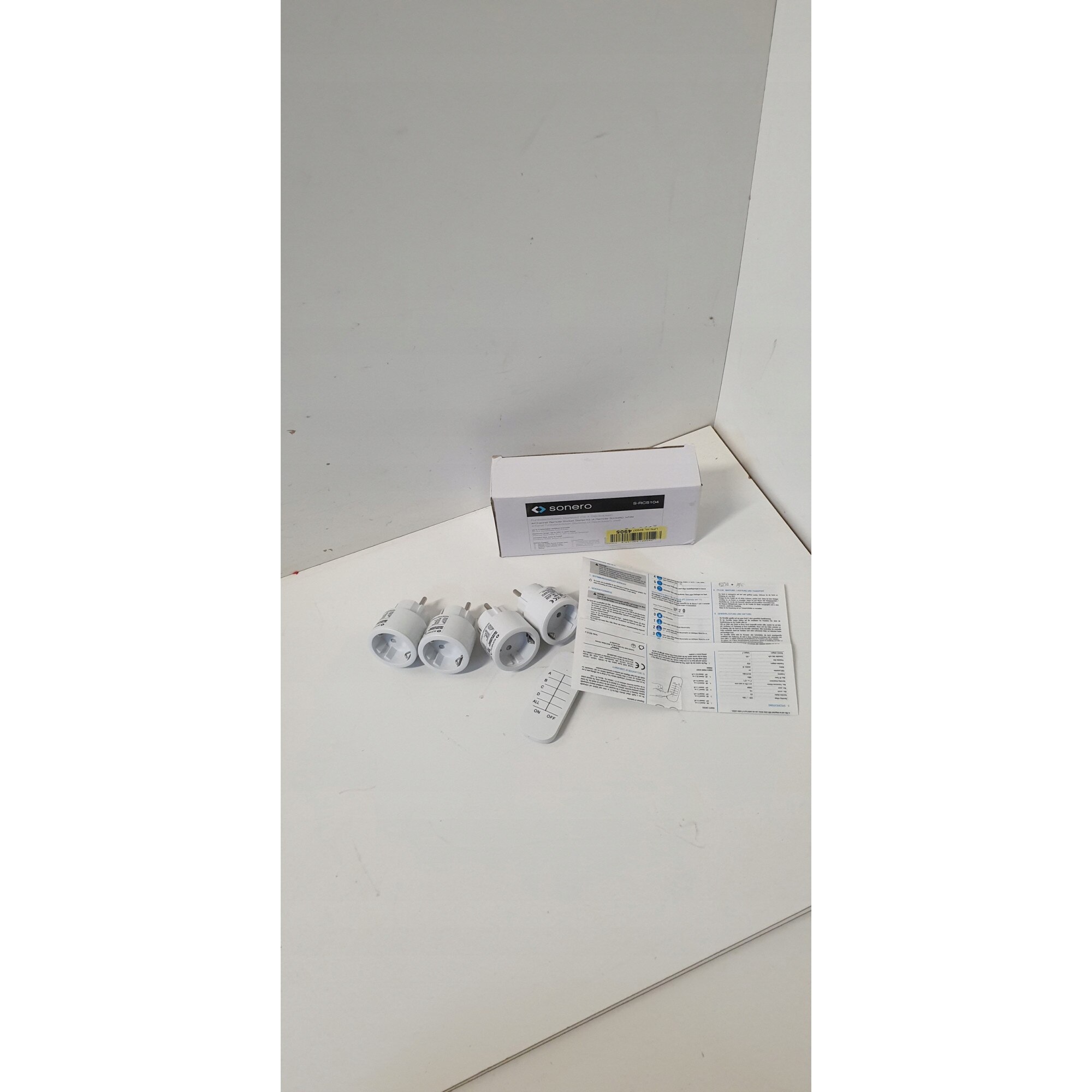 Set 4 prize electrice cu telecomanda, Sonero, Alb - eMAG.ro