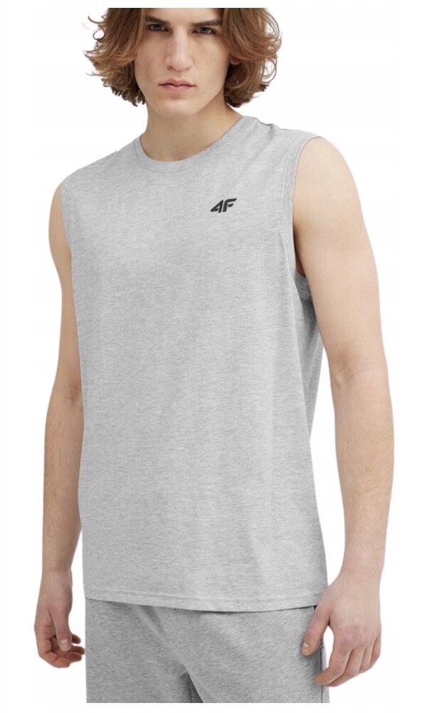 Maiou barbati, 4F, Bumbac/Viscoza, Gri, M - eMAG.ro