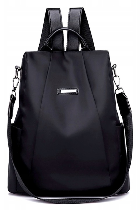 Rucsac dama elegant, negru, impermeabil, material sintetic, cu ...