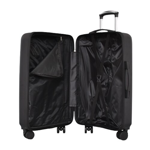 Set 3 trolere, Perfect line, ABS, diverse dimensiuni, Negru - eMAG.ro