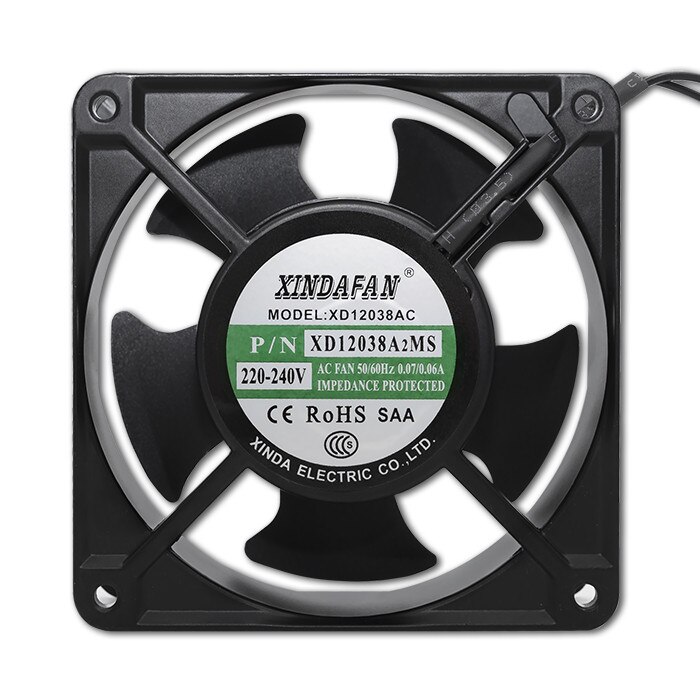 Ventilator Rack 19'', Qoltec, 230V, 120x120x38, Negru - eMAG.ro