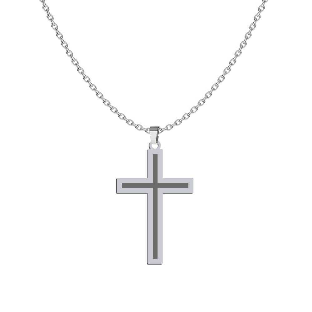 Colier din argint, Radziszewska, Model cruce, 40 cm x 20 mm x 32 mm ...
