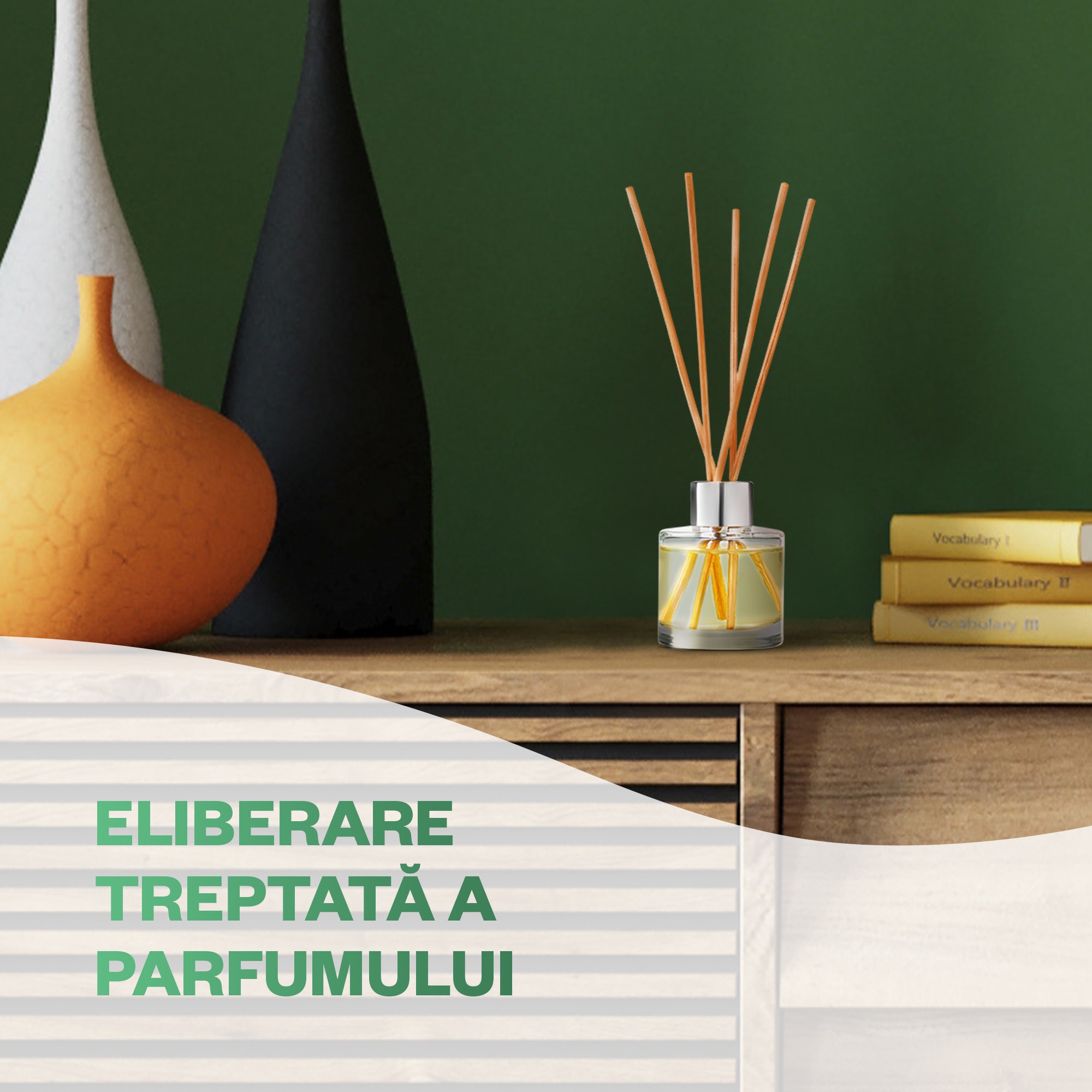 Odorizant de camera cu betisoare parfumate Air Wick, Roua diminetii si ...