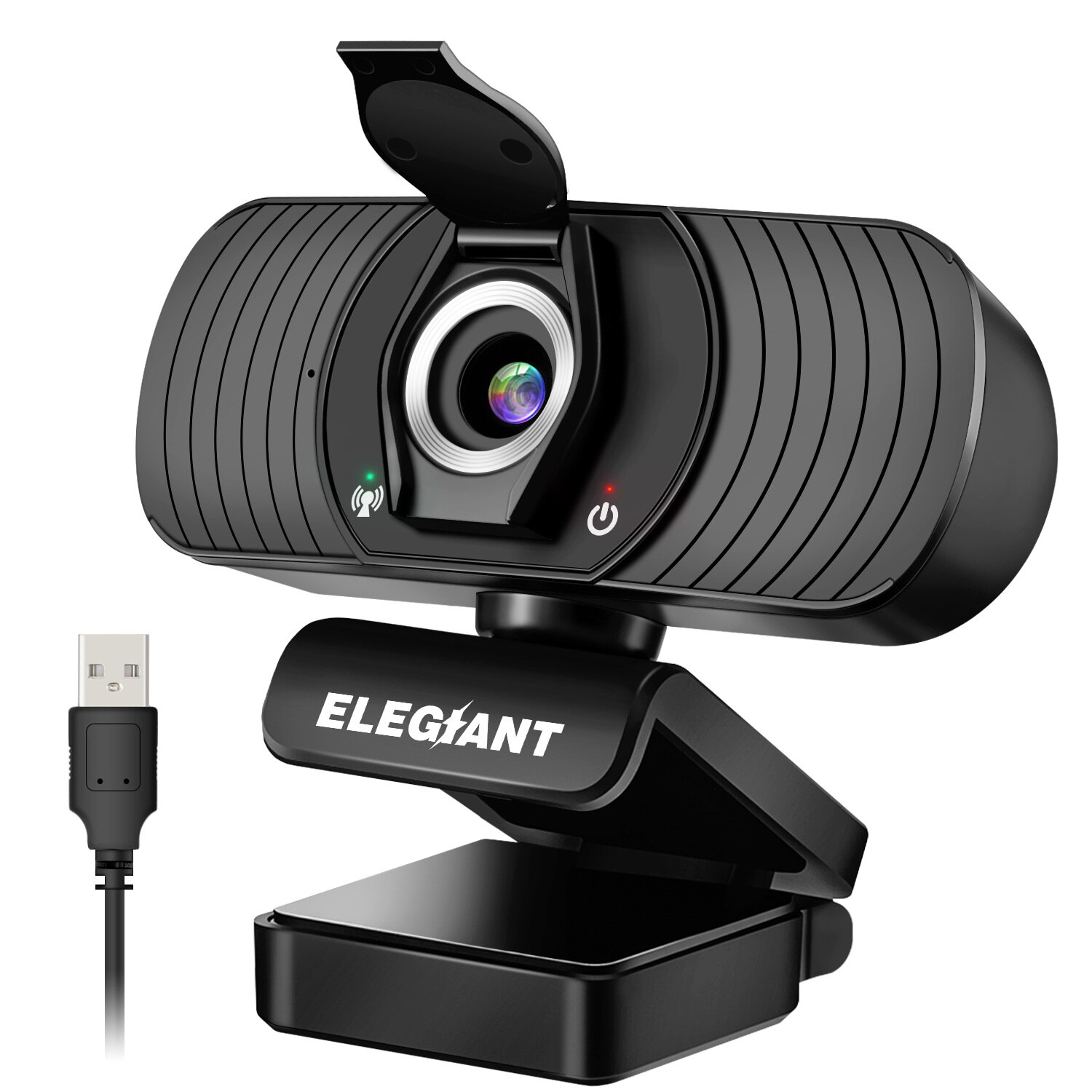 Webkamera, Elegiant, USB, 1080p, Windows, Fekete - eMAG.hu