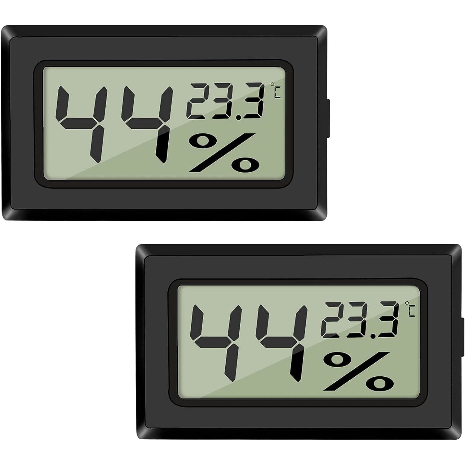 Set 2 termometre digitale, Sunmostar, ABS, Afisaj LCD, Negru - eMAG.ro