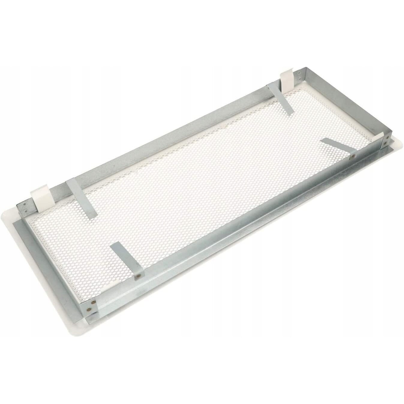 Grila ventilatie semineu, Kotarbau, Metal, 16x45 cm, Alb - eMAG.ro