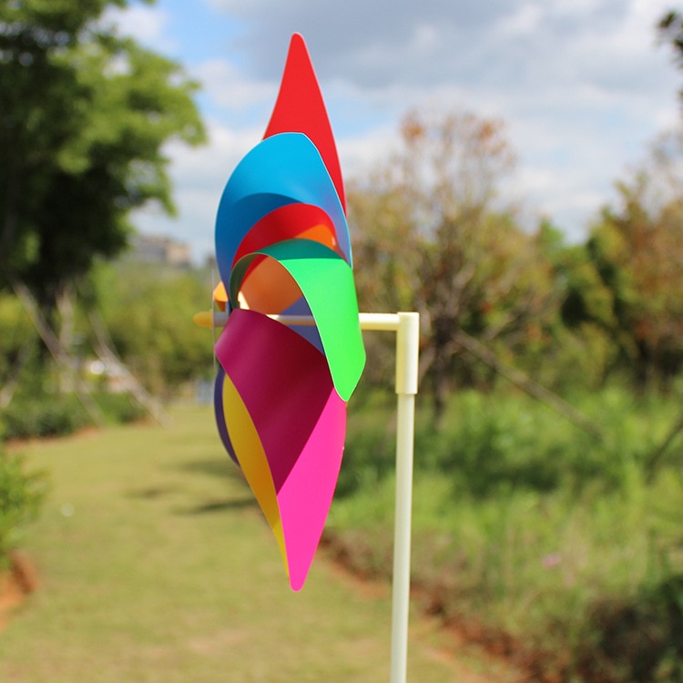 Set 3 mori de vant de gradina, Sunmostar, Plastic, 16cm, Multicolor ...
